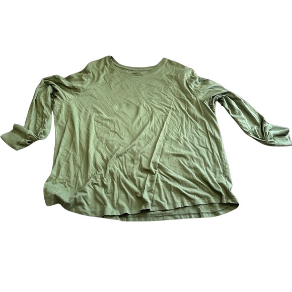 Terra & Sky | Tops | Terra Sky Womens Green Longsleeve Tee Size 3x ...